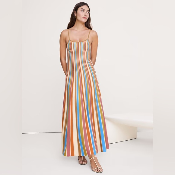 Banana Republic | Dresses | New Banana Republic Pink Vertical Stripe ...